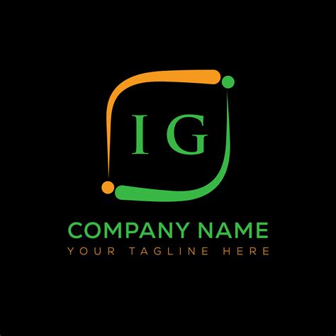 Ig Letter Logo Creative Design Ig Unique Design 22862270 Vector Art