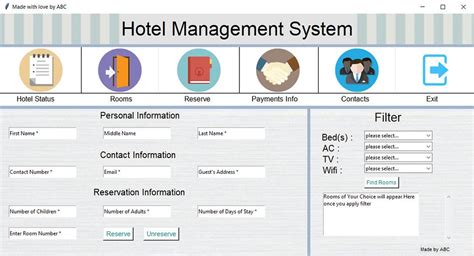 Hotel Management App Using Tkinter Codersarts