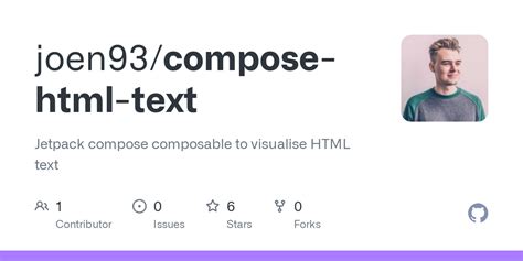 GitHub Joen93 Compose Html Text Jetpack Compose Composable To