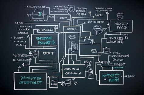 Computer Programming Flowchart Chalkboard Premium Ai Generated Image