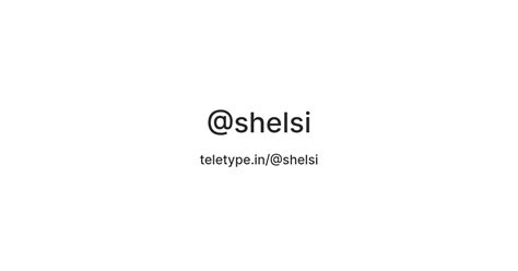 Shelsi — Teletype