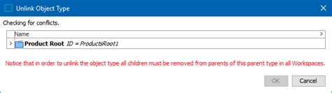 unlinking object types
