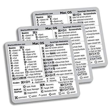 Synerlogic Mac Os Big Sur Catalina Mojave Reference Guide Keyboard