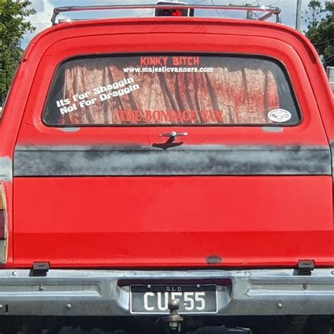 Oc Saw This Sex Themed Holden Sandman Today The License Plate Says