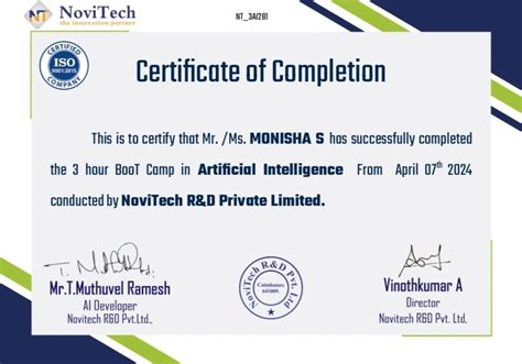 Monisha S On Linkedin Ai Continuouslearning Novitech