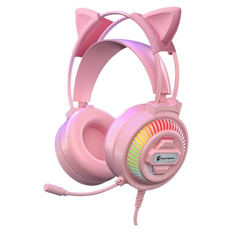 CKDOHAPEL Stereo Gaming Headset With Mic 3 5mm Sound Detachable Pussy Ear Headphones