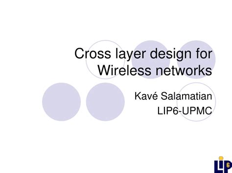 Ppt Next Gen Wireless Networks Cross Layer Design Challenges