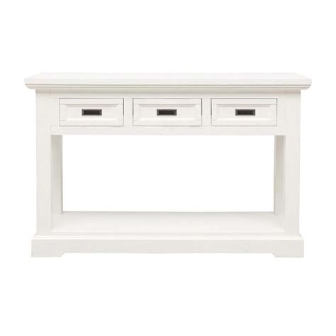 Hamptons Console Table 3 Drawer In White By Ozdesignfurniture Style Sourcebook