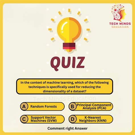 Tech Minds Education On Linkedin Machinelearning Techquiz Datascience Pca Techmindseducation…