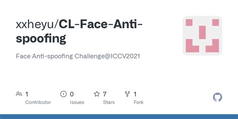 Github Xxheyu Cl Face Anti Spoofing Face Anti Spoofing Challenge