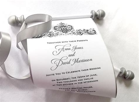 How To Make Scroll Wedding Invitations