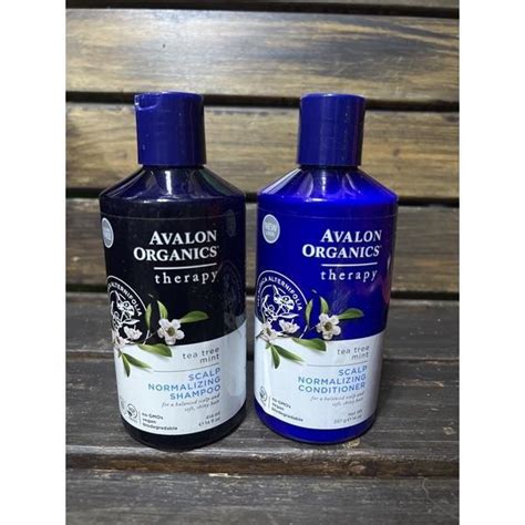 【cod】 Avalon Organics Tea Tree Scalp Normalizing Shampoo Conditioner
