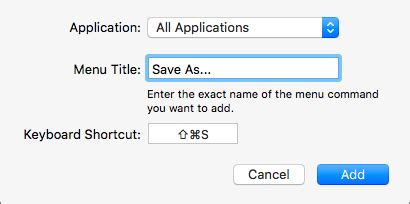 Put Save As Back On The File Menu TidBITS