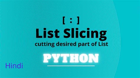 Python List Slice Method YouTube