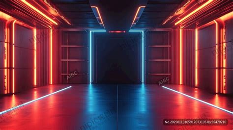 Ai创作图科幻灯光走廊 流光溢彩的霓虹灯走廊 科幻走廊 科幻门头 科幻门廊 科幻室内 霓虹灯过道 霓光科技门 飞船走廊 飞船大厅 科幻长廊 宇宙飞船走廊 科幻装修 科幻门 科幻回廊nipic