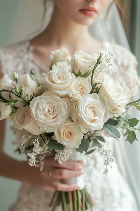 80 White Rose Wedding Bouquets That Redefine Bridal Perfection 🌹