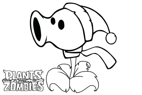 Plants Vs Zombies Coloring Pages Peashooter At Free