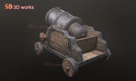 Cannon Game Ready Model