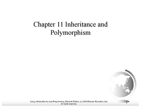 Chapter 11 Inheritance And Polymorphism In Java Programming Cs101