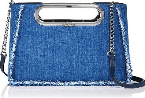 Female Michael Kors Chelsea Large Convertible Denim Clutch Shopstyle
