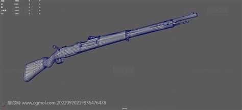 三八大盖 二战莫辛纳甘步枪 98k亨利步枪游戏道具3d maya模型 枪械模型模型下载 摩尔网CGMOL