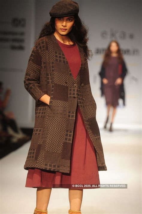 A Model Walks The Ramp For Eka During The Day 3 Of Amazon India Fashion