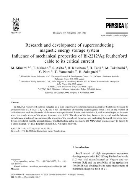 Pdf Research And Development Of Superconducting Magnetic Energy Storage System Influence Of