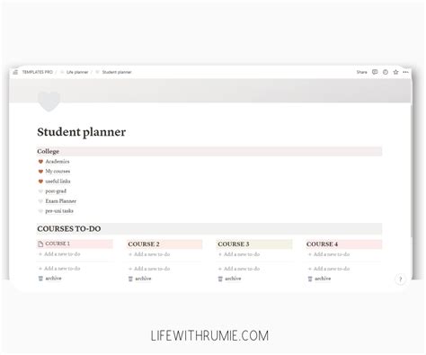 The Best Notion Template For Students Free Template School Template The Best Notion Template For Students Free Template School Template