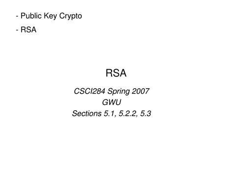 Ppt Rsa Powerpoint Presentation Free Download Id6733847