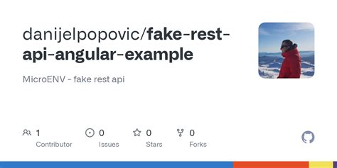 Github Danijelpopovicfake Rest Api Angular Example Microenv Fake Rest Api