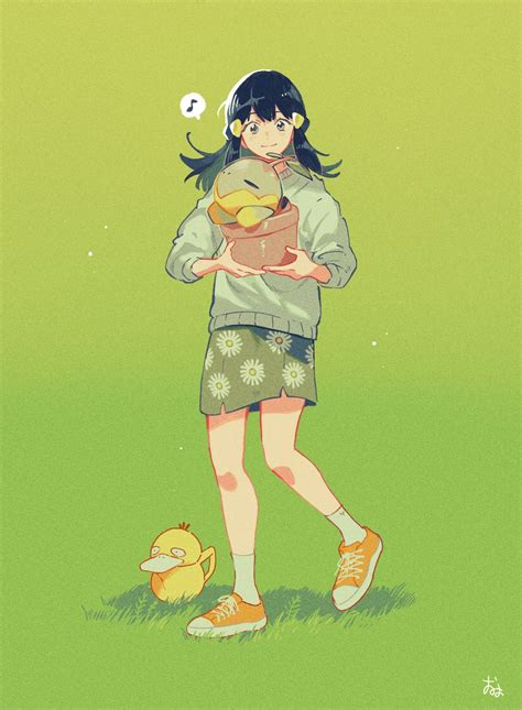 Omyo Myomyomyo22 Dawn Pokemon Psyduck Turtwig Nintendo Pokemon