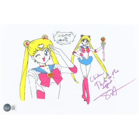 Tara Platt Signed Sailor Moon 8x10 Print Inscribed Thanks For The