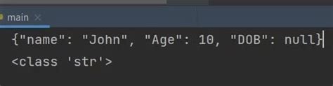 Python Json To String Example Code