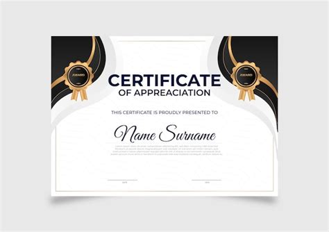 Premium Vector New Modern Simple Professional Trend Certificate