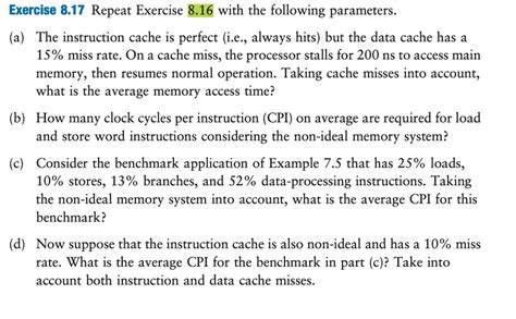 solved exercise 8 16 you are building a computer with a