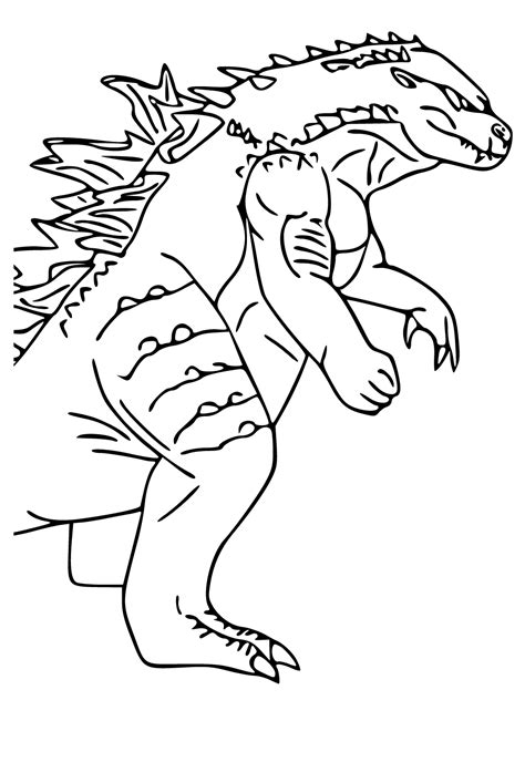 Robot Godzilla Coloring Pages Color Luna