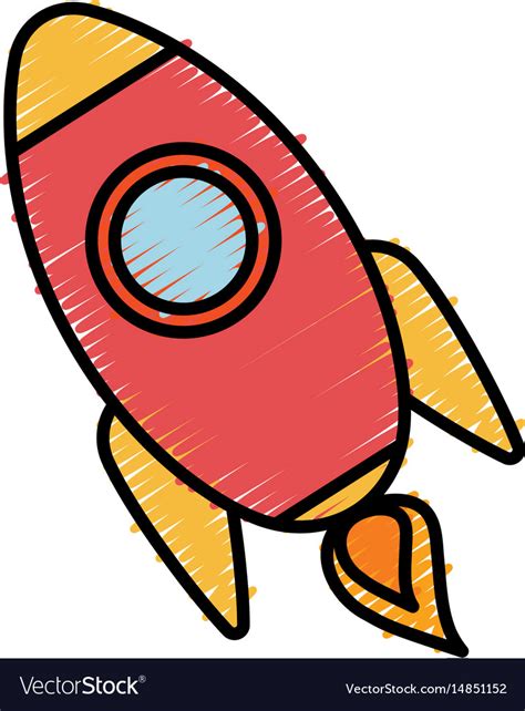 Space Rocket Icon Royalty Free Vector Image Vectorstock