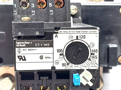 Sprecher Schuh Ct 1 145 Thermal Overload Relay 90 145a Ebay