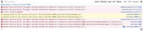 Content Security Policy The Pages Settings Blocked The Loading Of A Resource At Inline
