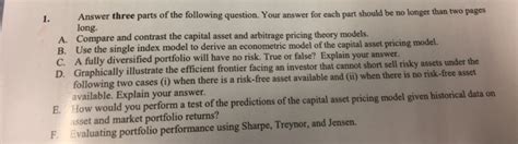 Solved 1 Answer Three Parts Of The Following Question Your