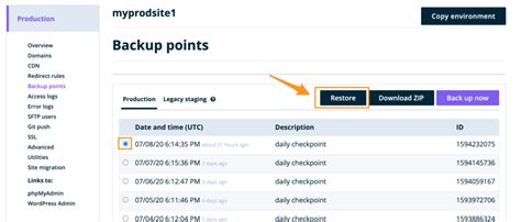 Backup And Restore Support Center