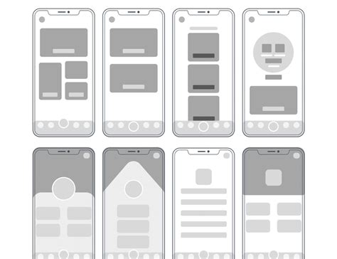 Mobile Wireframe Ui Kit Layout Stock Template Adobe Stock In 2025