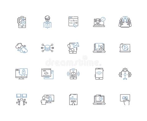 Web Interface Line Icons Collection Responsive Interactive User Friendly Intuitive Dynamic
