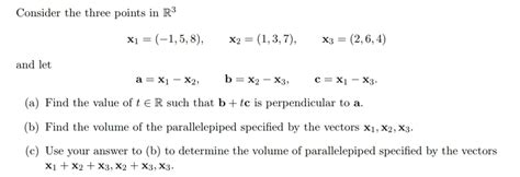 Answered Consider The Three Points In R³ X1 … Bartleby