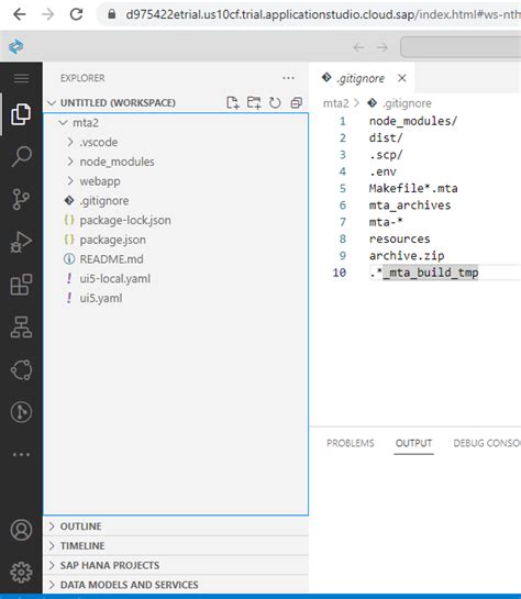 solved mta yaml file is not getting generated in the proj sap