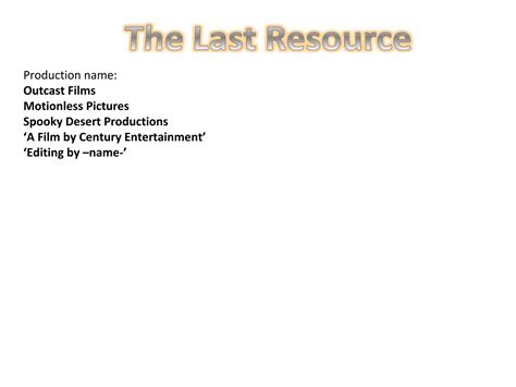 Post Apocalyptic Planning Presentation Ppt