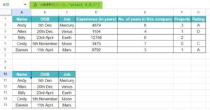 Google Sheets Query Function Formula Examples How To Use