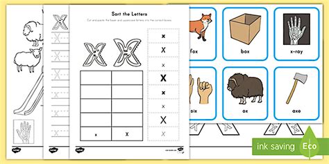 Letter X Worksheets And Activity Pack Teaching Resources