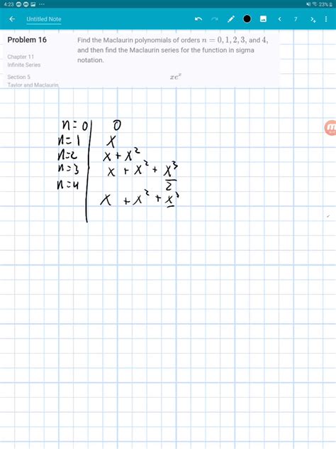solved find the maclaurin polynomials of orders n 0 1 2 3 and 4 and