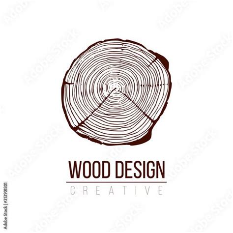 Annual Tree Growth Rings Logo